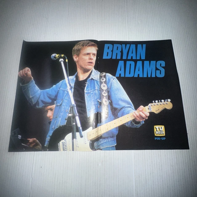 VINTAGE TV WEEK Pin Up Poster Of Bryan Adams As Is $57.49 - PicClick AU