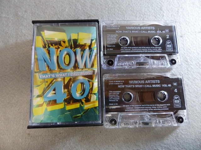NOW THAT'S WHAT I Call Music -40 - Double Cassette Tape Album - 1998 ...