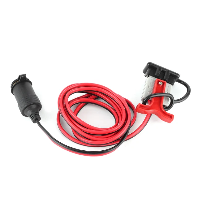12-VOLT ADAPTER PLUG Socket 50A 600W Water And Dirt Resistance 2 Meters ...