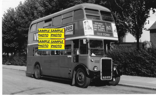 LONDON TRANSPORT B&W Bus Photograph-RTL 1476 Route 60 £1.00 - PicClick UK