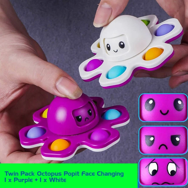 OCTOPUS POPIT SPINNER Toys Spinning Tops Fidget Sensory Toys UK x 2 £11 ...
