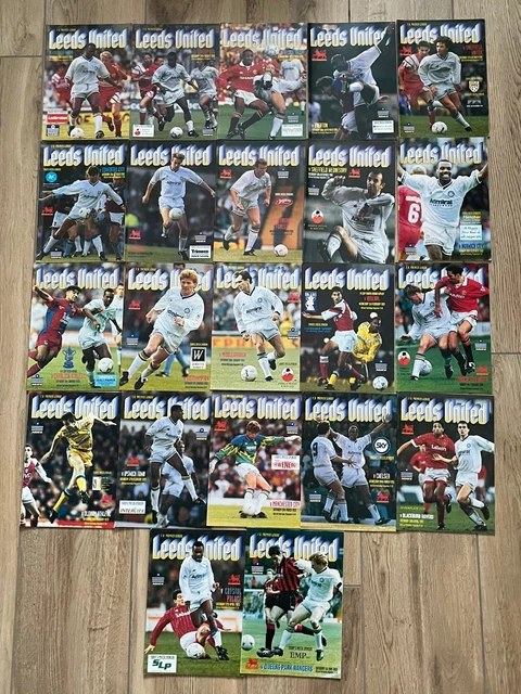 1992-93 LEEDS UNITED Home Programmes x 22 £18.26 - PicClick UK