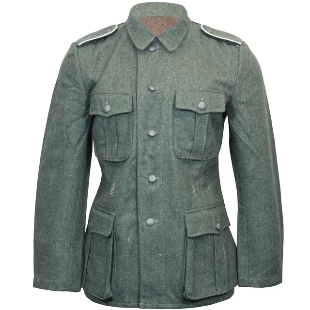 WW2 GERMAN M40 Field Grey Wool Tunic - Repro Jacket Army All Sizes New ...