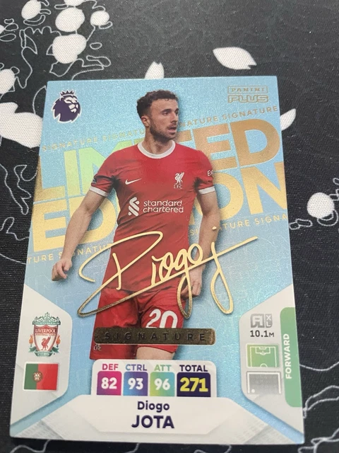 DIOGO JOTA LIVERPOOL Autograph Limited Edition 24/25 £16.13 - PicClick UK