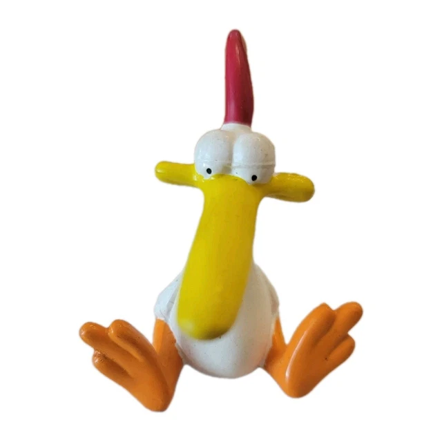VTG CARTOON NETWORK Cow & Chicken Chicken PVC Pencil Topper Figure ...