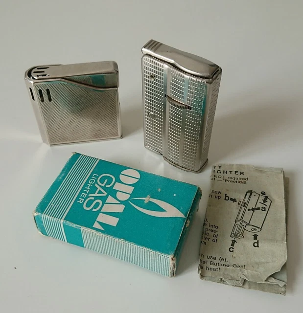 LOT 2 BRIQUET ANCIEN, MARUMAN HALLEY, OPAL GAS VINTAGE LIGHTER EUR 49 ...