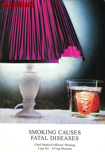 ADVERT SILK CUT Cigarettes 1990s 'False Teeth' Tobacco Smoking Print Ad ...