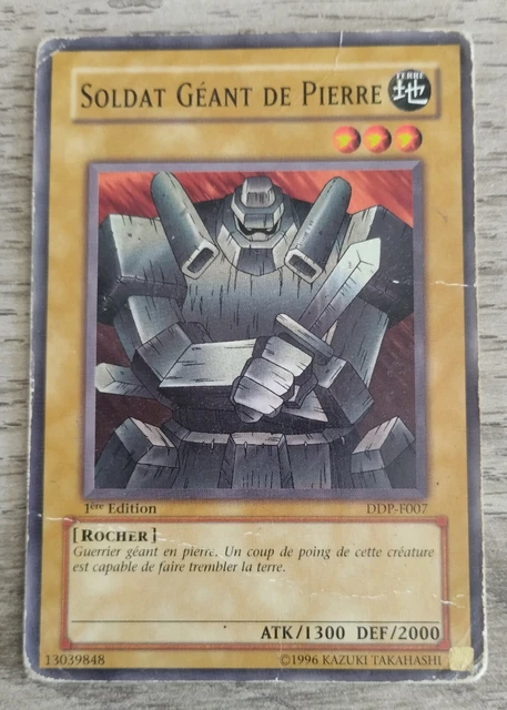CARTE YU-GI-OH - Soldat Géant de Pierre 1ère Edition 1996 DDP-F007 EUR 3,30 - PicClick FR