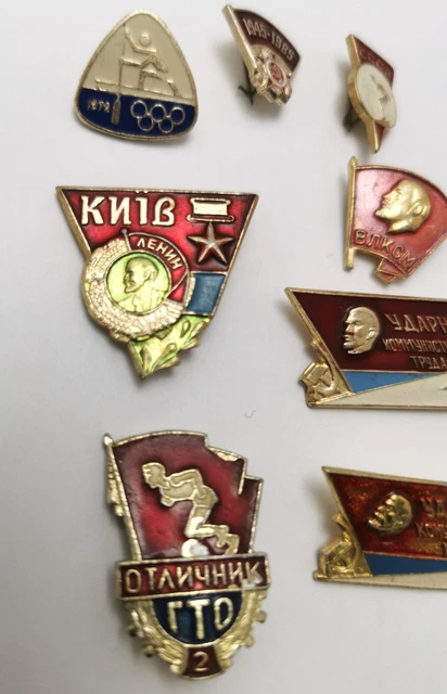 PINS EPINGLETTES URSS Cccp Vintage An 70 Collection Lot 8 EUR 5,00 ...