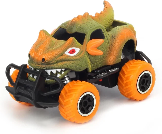 MINI RC MONSTER Truck for Kids 2.4GHz Off-Road Toy Car w/ Lights Sound ...
