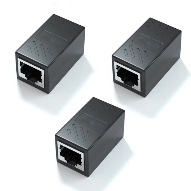 PLAY RJ45 COUPLER Ethernet Cable Extender 8P8C LAN Connector Cat7/Cat6 ...