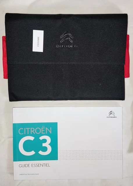 MANUEL NOTICE UTILISATION Citroen C3 avec Housse Rangement 2017 FR EUR ...