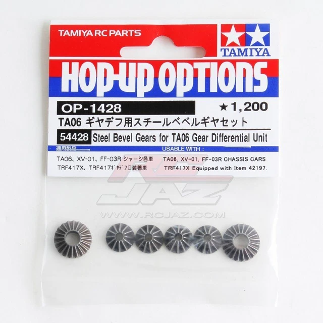 TAMIYA 54428 RC Steel Bevel Gears For TA06/XV01/FF04/DB01/M07 Gear Diff ...