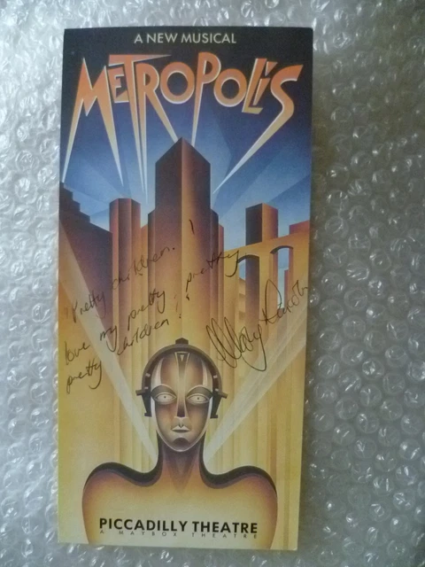 PICCADILLY THEATER FLYER METROPOLIS hand signed by Stifyn Parri EUR 14 ...