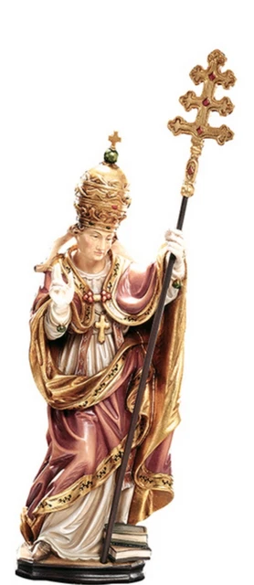 STATUE DE SAINT 'Alessandro CM 20 IN Bois de La à Val Gardena Décoré à ...
