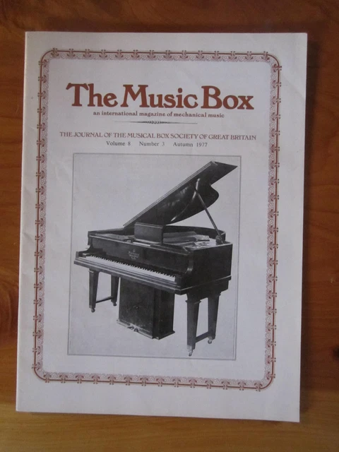 MAGAZINE THE MUSIC Box Vol 8 No 3 Autumn 1977 Great ** Must See EUR 1 ...