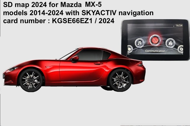 MAZDA MX-5 - SD map latest 2024 SKYACTIV navigation CARD UK & Europe ...
