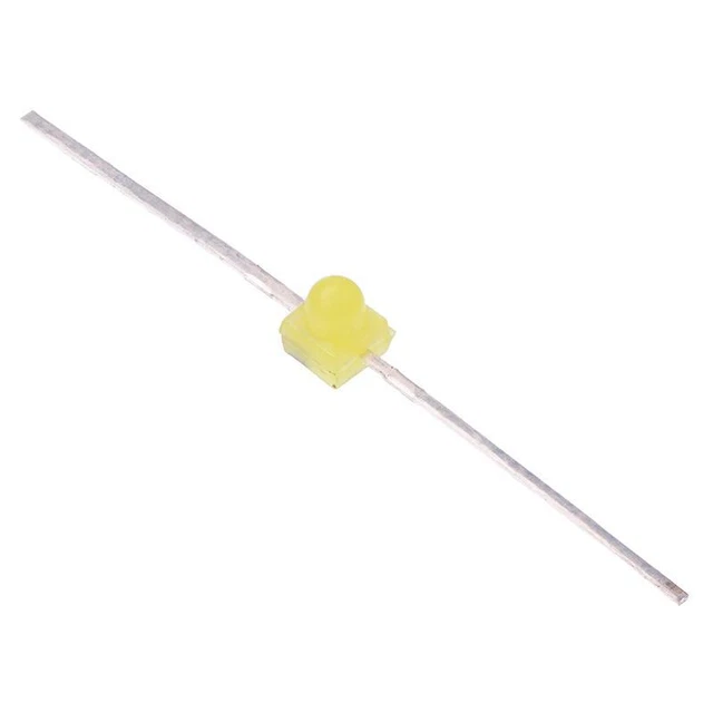 100 X BLANC Subminiature Axial 1.8mm Diffusée LED 500mcd 160° EUR 26,38 ...