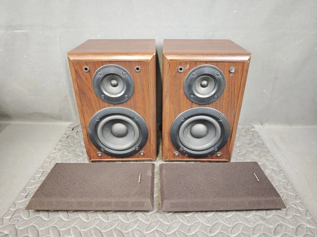 TECHNICS SB-HD301 BOOKSHELF Speakers Pair System 6 Ohm 60W (30W DIN ...