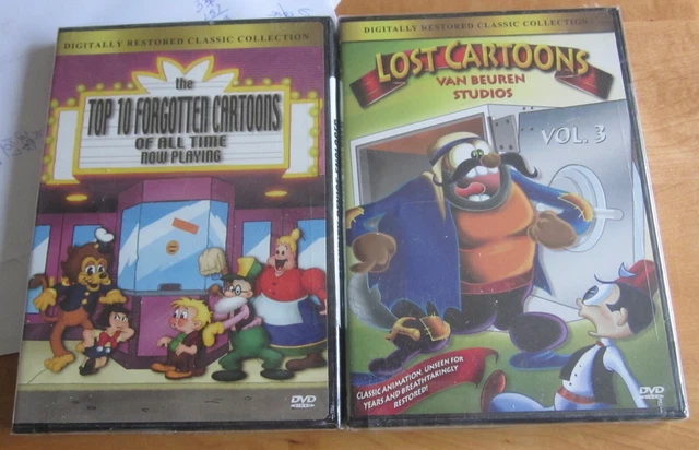FORGOTTEN CARTOONS/LOST CARTOONS Van Beuren Studios 2 DVDs new rare $12 ...