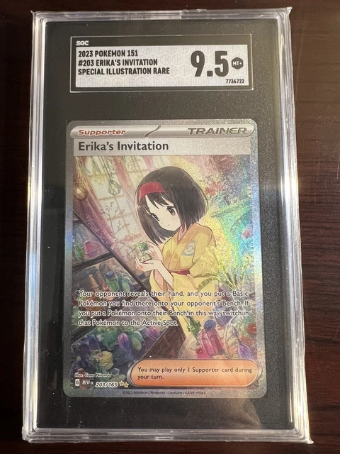 POKÉMON ÉCARLATE & Violette 151 Erika's Invitation SAR 203/165 SGC 9,5 ...