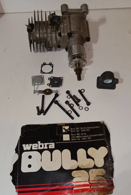 WEBRA 35 BULLY RC Airplane Engine. Untested. See Description. EUR 28,27 ...