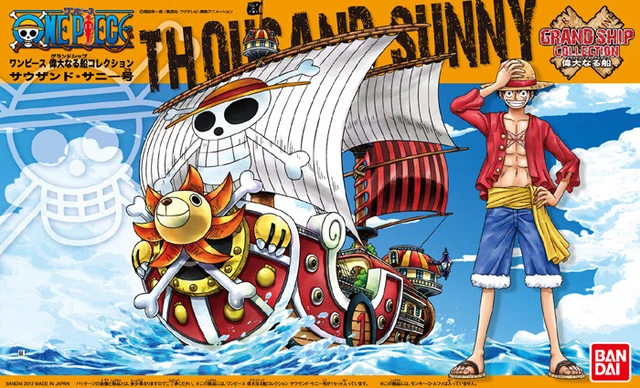 ONE PIECE GRAND Ship Collection Rubber Monkey D.Luffy Thousand Sunny No ...