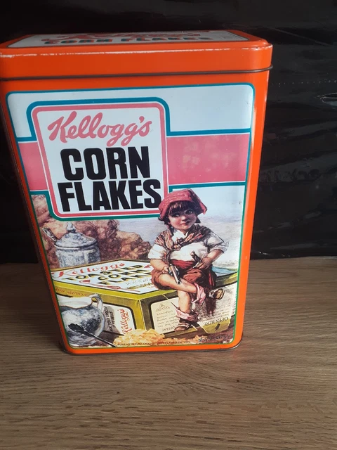 BOÎTE METAL PUBLICITAIRE KELLOGG'S CORN FLAKES 1987 Anniversaire ...