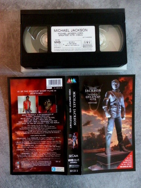 MICHAEL JACKSON - video greatest hits history - VHS / TAPE VIDEO EUR 8 ...