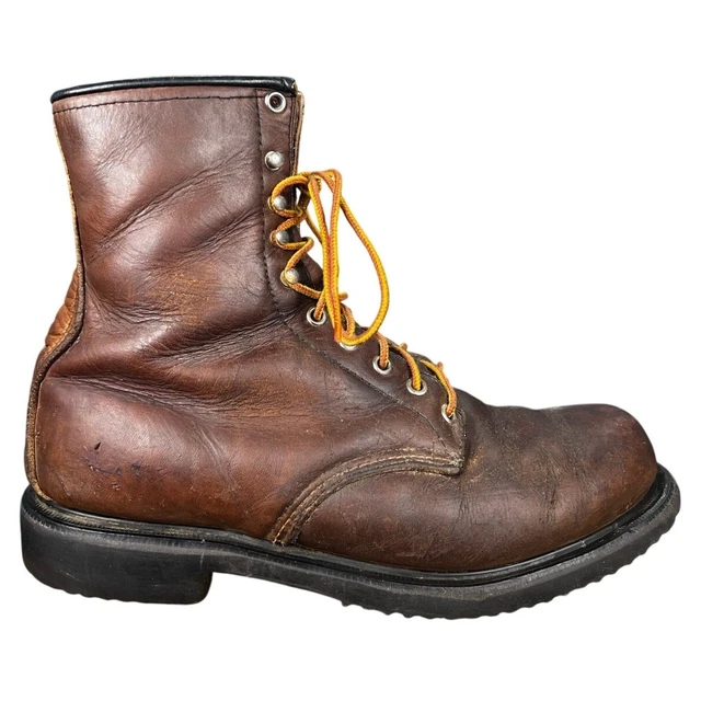 VINTAGE RED WING Men’s 2233 Supersole Brown Leather Work Boot Size 10.5 ...