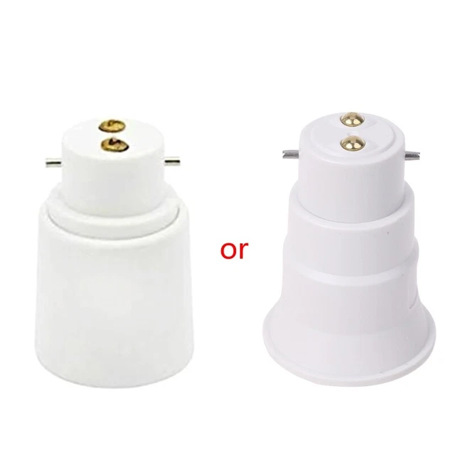 B22 TO E27 Lamp Adaptor Connector Light Base Screw Light Bulb Socket ...