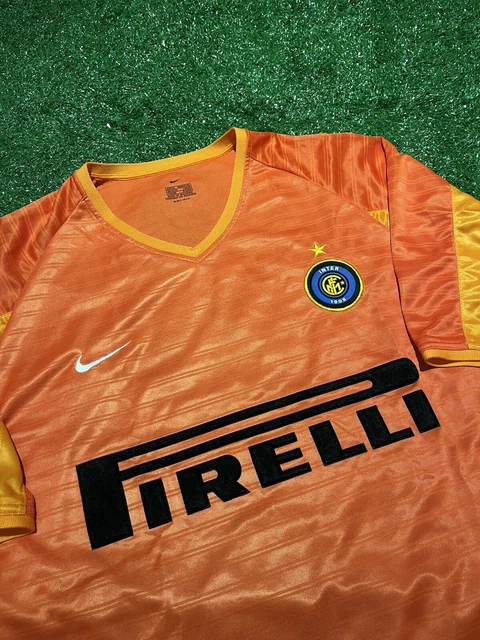 INTER MILAN 3RD Shirt 2001 2002 XL Orange Ronaldo Brazil Original Nike ...