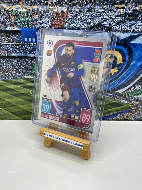 TOPPS MATCH ATTAX 2021/22 Lionel Messi Chrome Preview Barcelona Rare ...