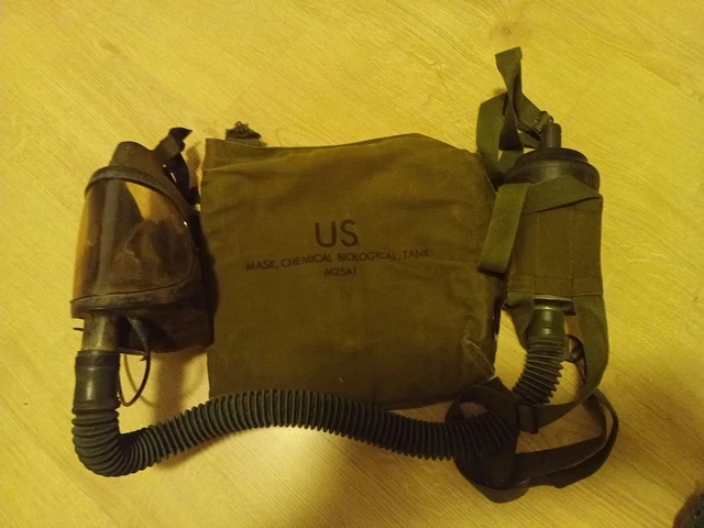 GASMASKE M25A1, TANK Crew Protection Mask. EUR 80,00 - PicClick DE