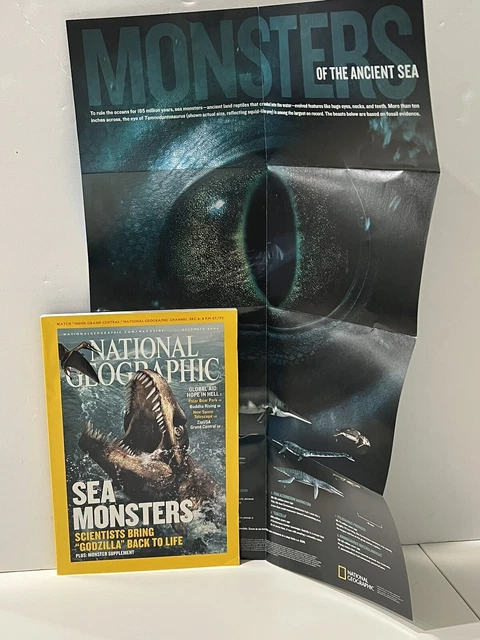 NATIONAL GEOGRAPHIC MAGAZINE: Sea Monsters, Scientists Bring Godzilla ...