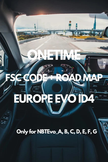ORIGINAL BMW ROAD MAP EUROPE EVO 2024-1 | FSC CODE + ROAD MAP | NBT EVO ...