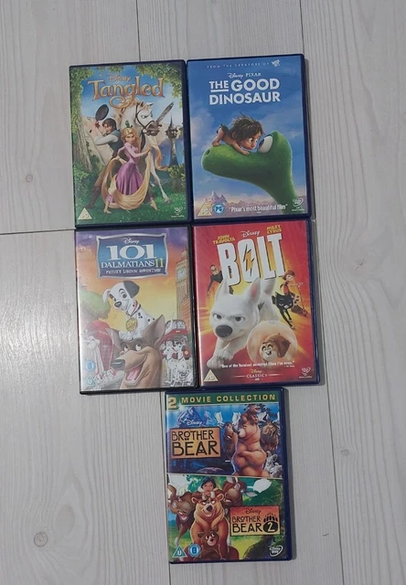 DISNEY DVD BUNDLE Bolt, Gd Dinosaur, Tangled, Patch's Adventure Brother ...