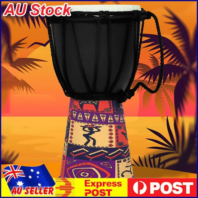 4 IN AFRICAN Drum Bongo Drum Carved Congo Drum Musical Instrument ...