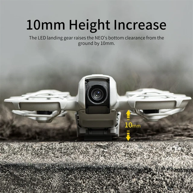 FOR DJI NEO Illuminated Landing Gear LED Heightening Bipod Anti-fall £ ...