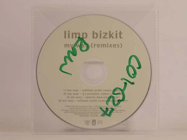 LIMP BIZKIT MY WAY (REMIXES) (Y1) 4 Track Promo CD Single including Plastic Slee £3.39 - PicClick UK