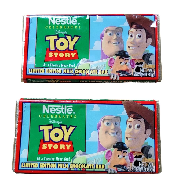 NEW NESTLE DISNEY Toy Story Ltd Edition Milk Chocolate Bar 2.5 Oz Each ...