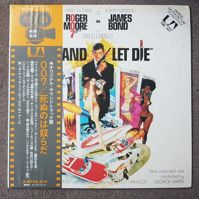 LIVE AND LET Die James Bond Gatefold 1973 RARE ALBUM japonais, vinyle ...