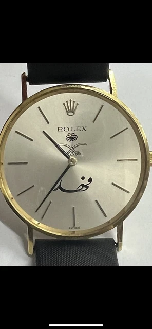 VINTAGE ROLEX CELINI SAUDIA Arabia King Fahed Logo 32 mm EUR 4.653,76 ...