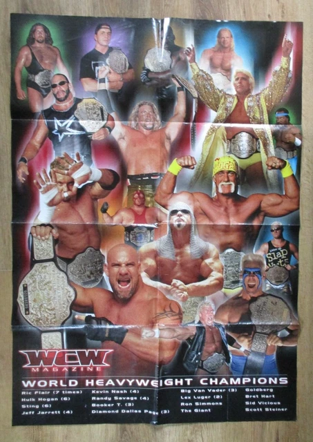 VINTAGE LARGE WCW Magazine World Heavyweight Champions Poster £10.00 ...