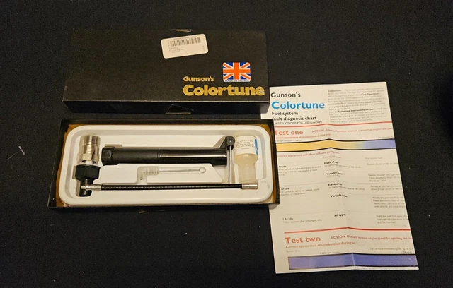VINTAGE NOS BOX Gunson’s Colortune Engine Analizer Test Kit Made in ...