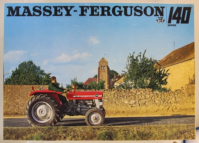 PROSPECTUS BROCHURE MASSEY Ferguson MF 140 tractor catalog prospectus ...