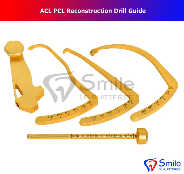 5 PIÈCES SET Allemand ACL-PCL Jig Reconstruction Drill Guide Cible ...