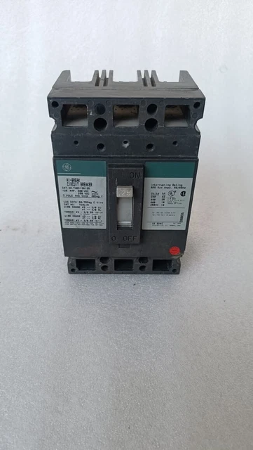 GENERAL ELECTRIC THED136125 125A 3P HI-BREAK CIRCUIT BREAKER $472.87 ...