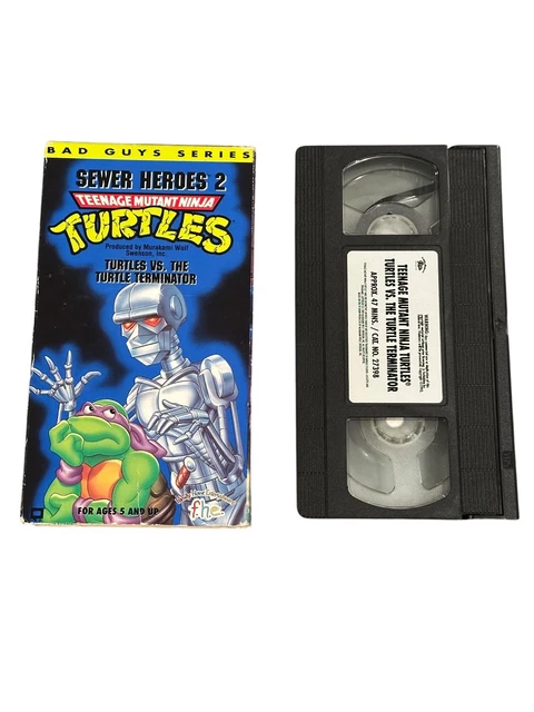 TEENAGE MUTANT NINJA Turtles VHS 1992 Sewer Heroes 2 Turtles Vs The ...