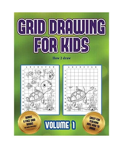 HOW 2 DRAW (Grid drawing for kids - Volume 1): This book teaches kids how to dra EUR 30,00 ...